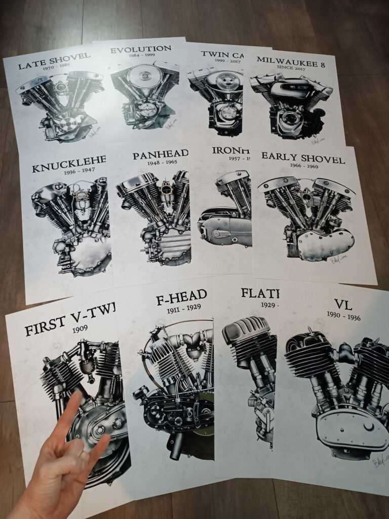HD Motor Print Set - Billy Cune Art
